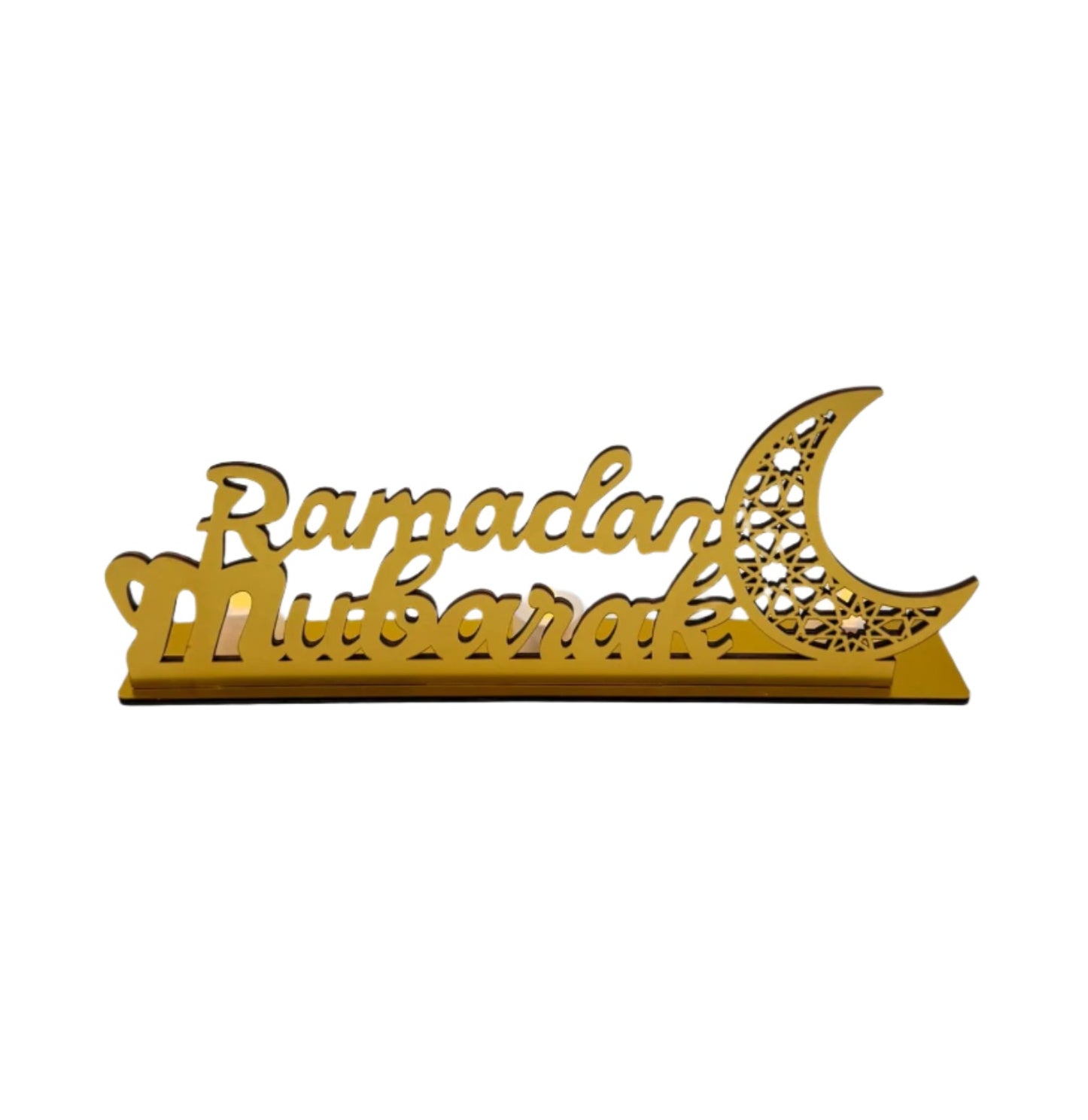 Ramadan Mubarak Decorative Sign – Safa Islamic Lifestyle